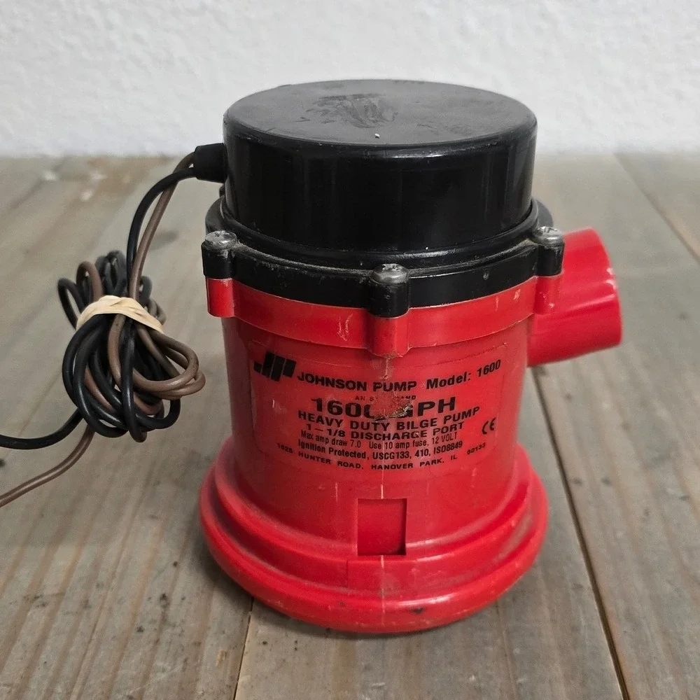 Johnson Pump | Other | Johnson Pump Heavy Duty Bilge Pump 60 Gph Red ...